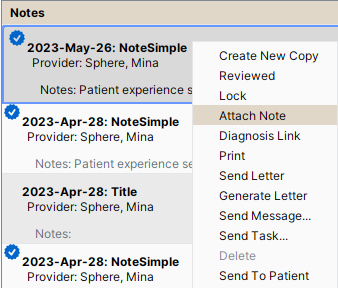 Encounter Notes and Forms