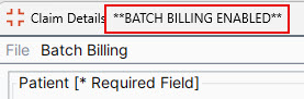 Batch Billing