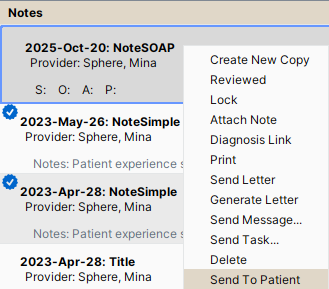 Encounter Notes and Forms