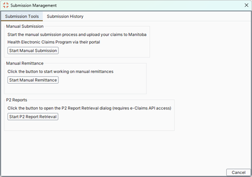 Manual Claim Submission and Retrieval MB